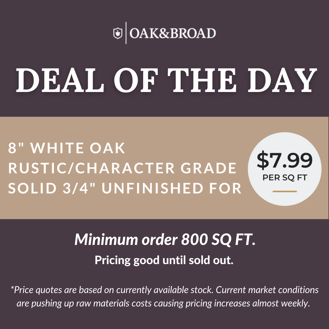 Deal of the Day - Oak and Broad